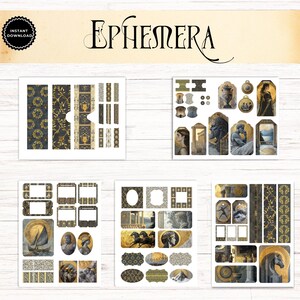 Ancient Greece Junk Journal Ephemera Kit, Printable Ephemera Tags ...