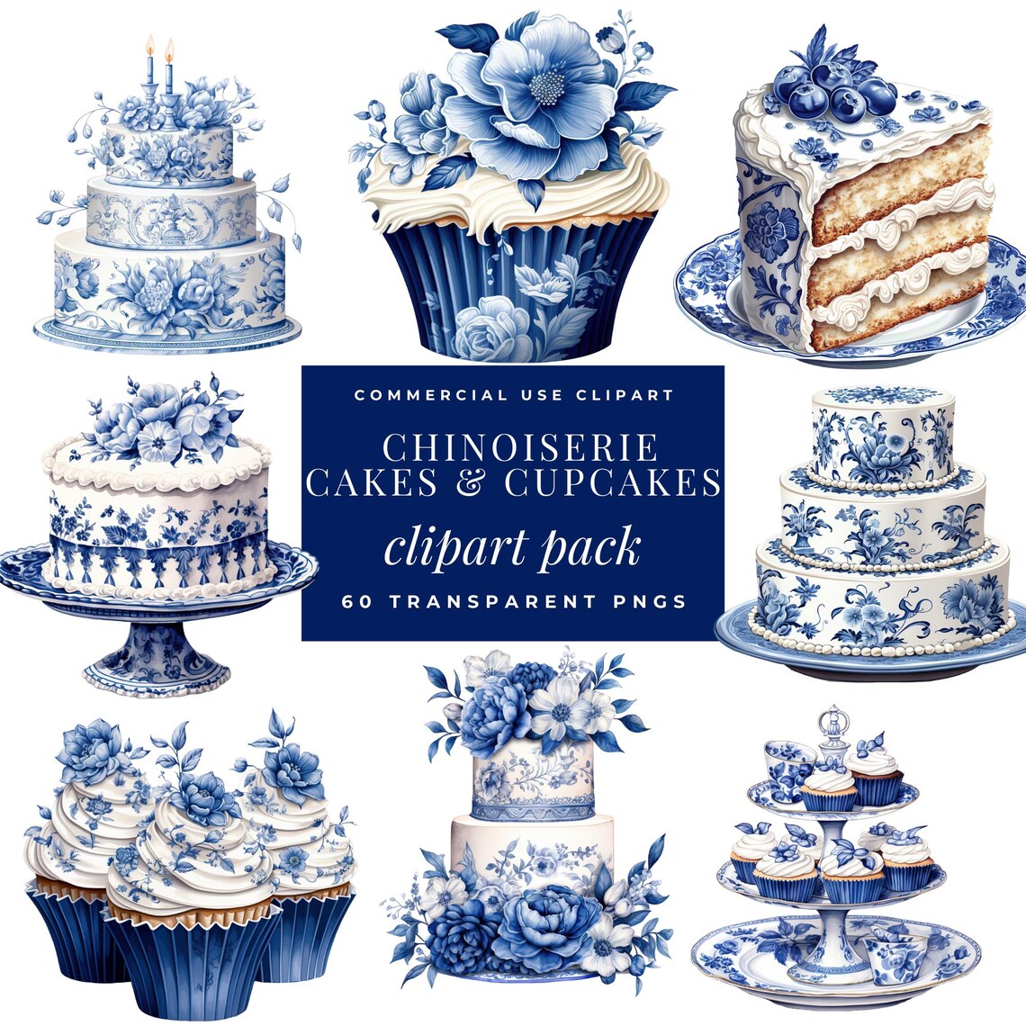 Chinoiserie Clipart Bundle, Toile Clipart , French Toile De Joy Print ...