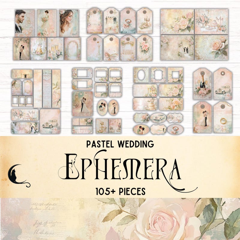 Wedding Scrapbook Supply Kit - Etsy