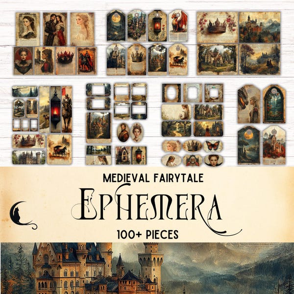 Medieval Scrapbook - Etsy
