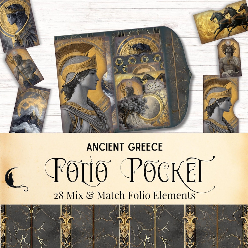 Ancient Greece Junk Journal Folio Kit Digital Greek Ephemera Printable ...