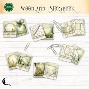 Woodland Storybook Hidden Paperclip & Pockets Kit, Printable Junk ...