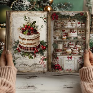 Rustic Christmas Baking Junk Journal Pages, Holiday Bakery Printable ...