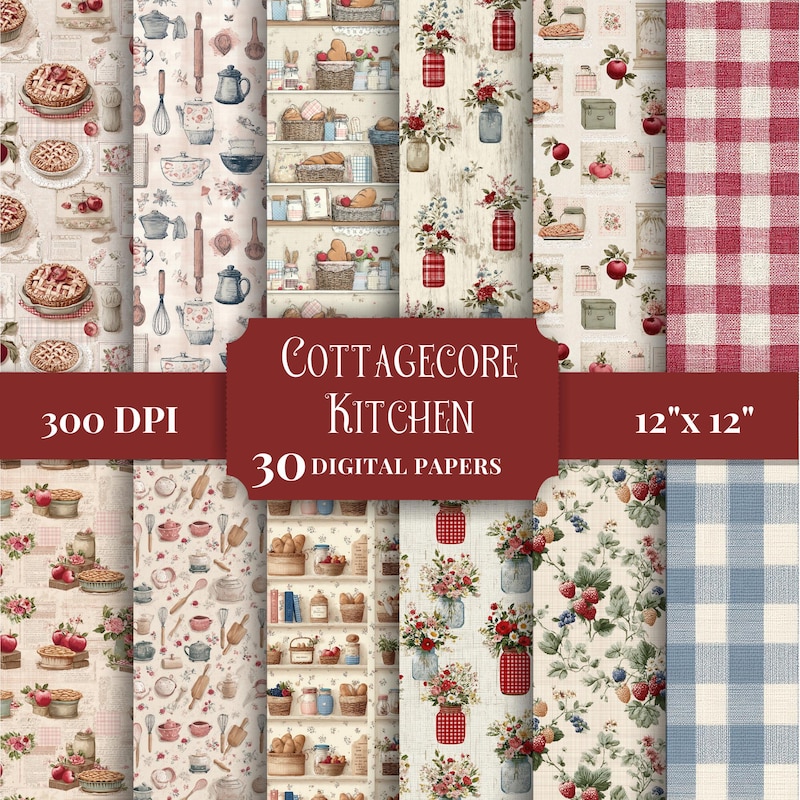 Cottagecore Craft Paper - Etsy