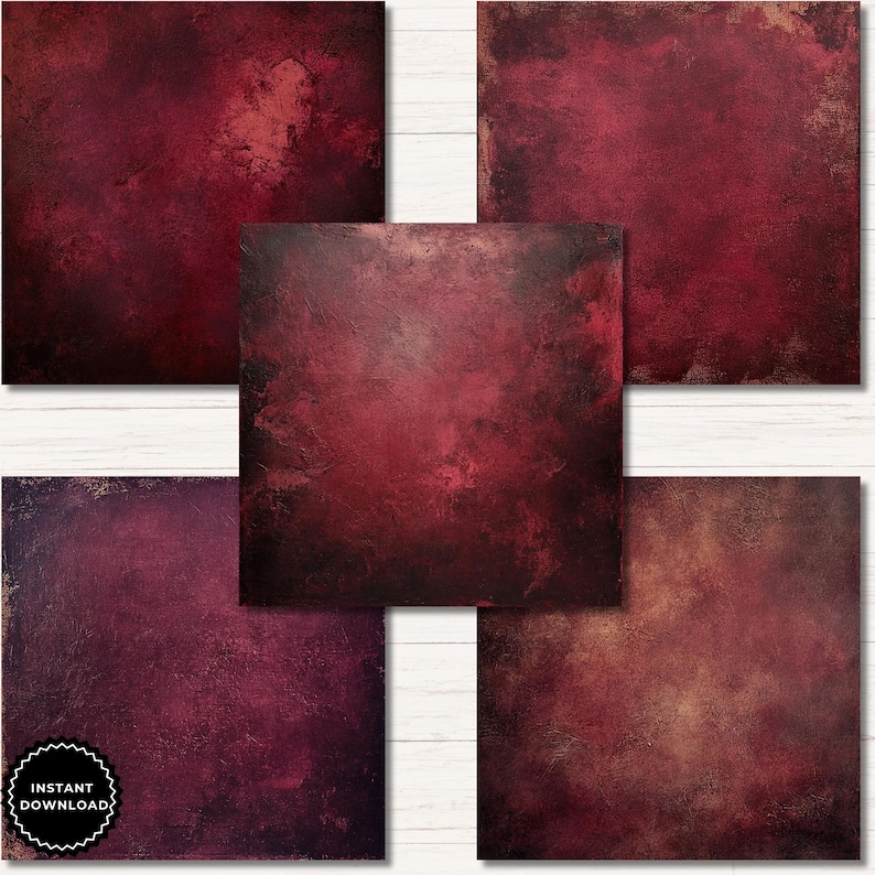 Oxblood Dark Academia Backgrounds, Vintage Grunge Textures, Deep Red ...