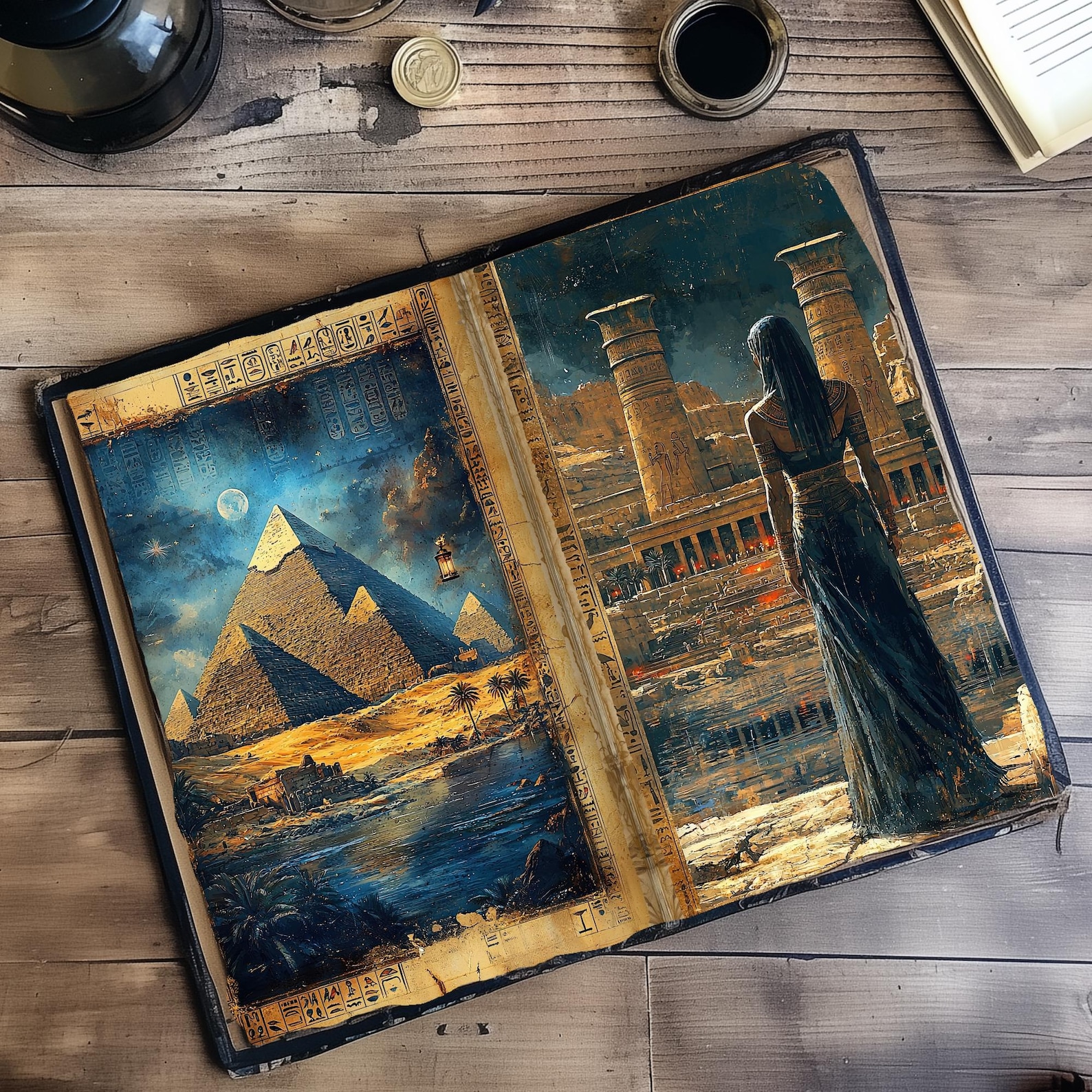 Ancient Egypt Junk Journal Pages, Printable Vintage Ephemera Kit ...