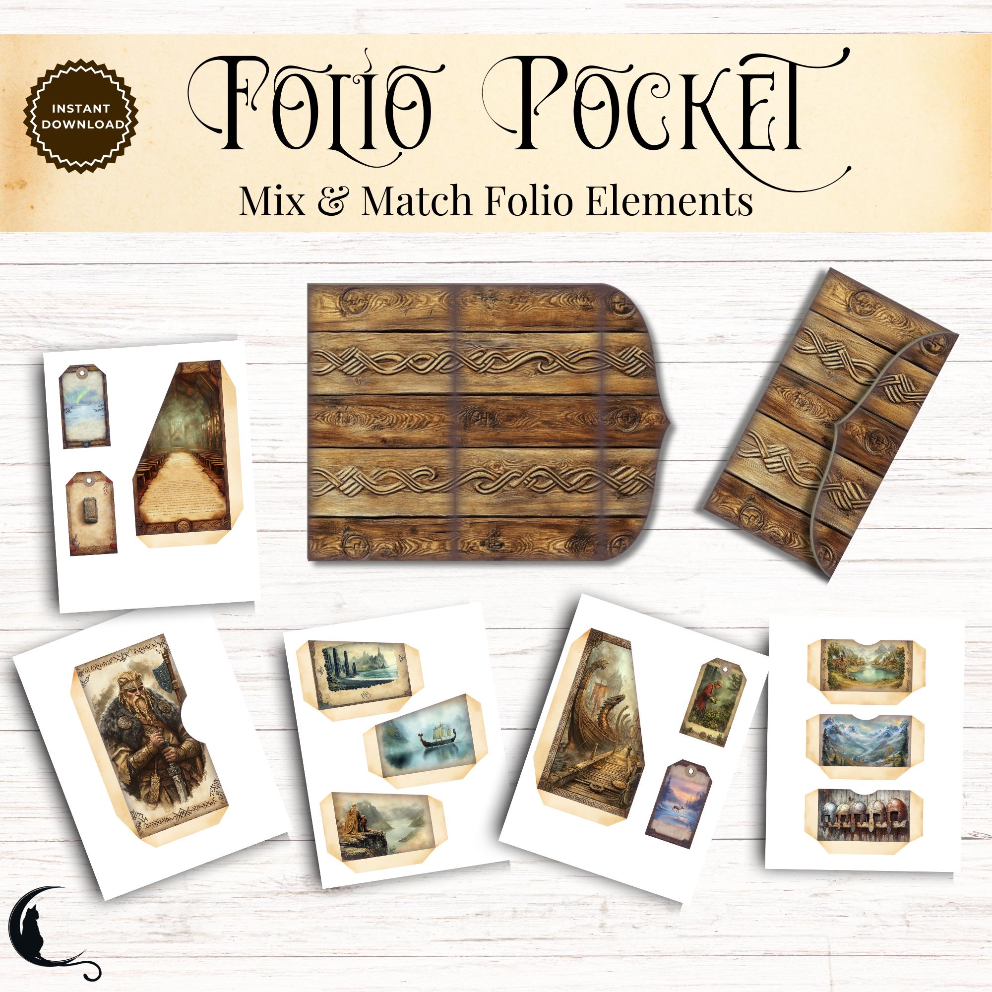 Medieval Norway Junk Journal Kit, Printable Folio Pocket, Viking ...