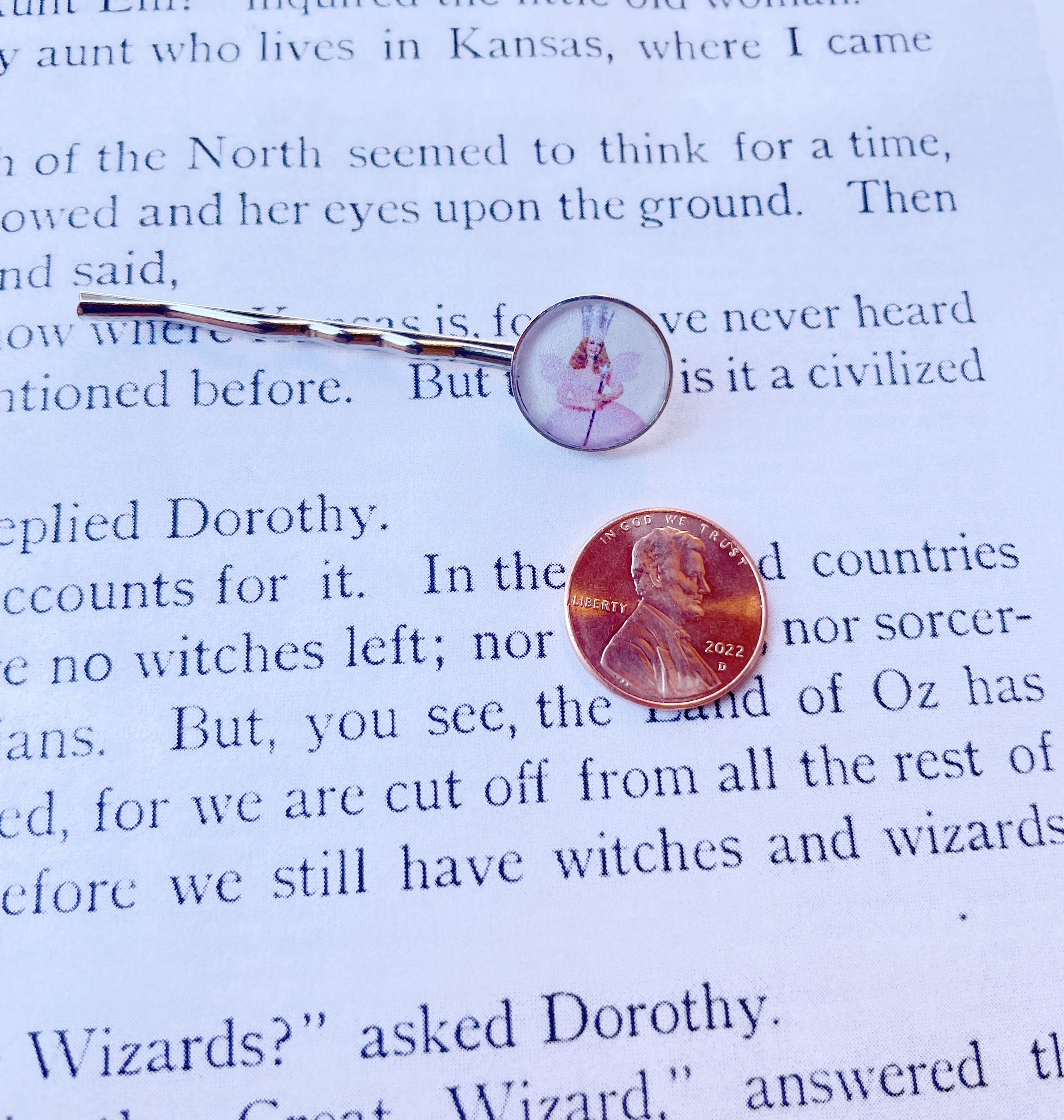 The WIZARD OF OZ, Glinda the Good Witch Silver Hairpin - Etsy