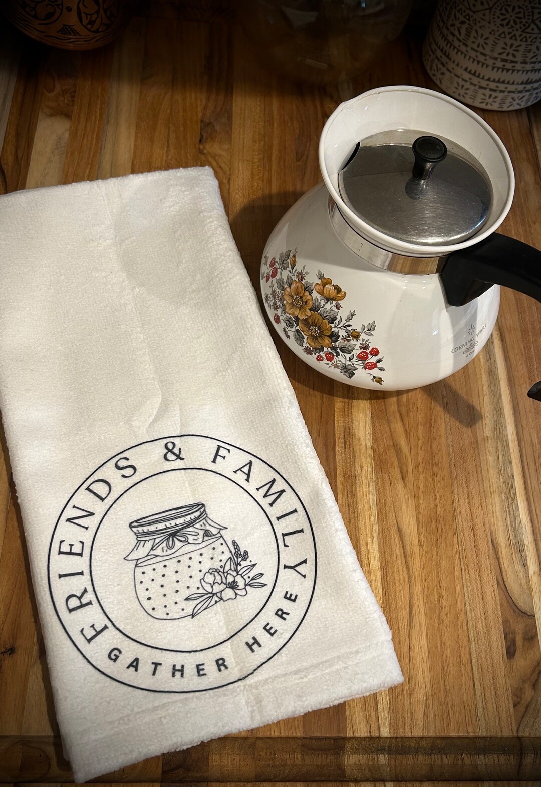 Gather Hand Towel, Family Gathering Decor, Housewarming Present, Gift ...