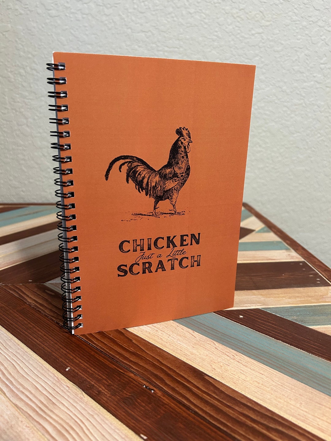 Punny Spiral Notebook, Chicken Scratch, Gift for Someone Raising ...