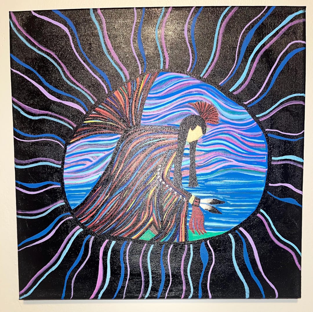 Traditional Grass Dancer Painting - Etsy