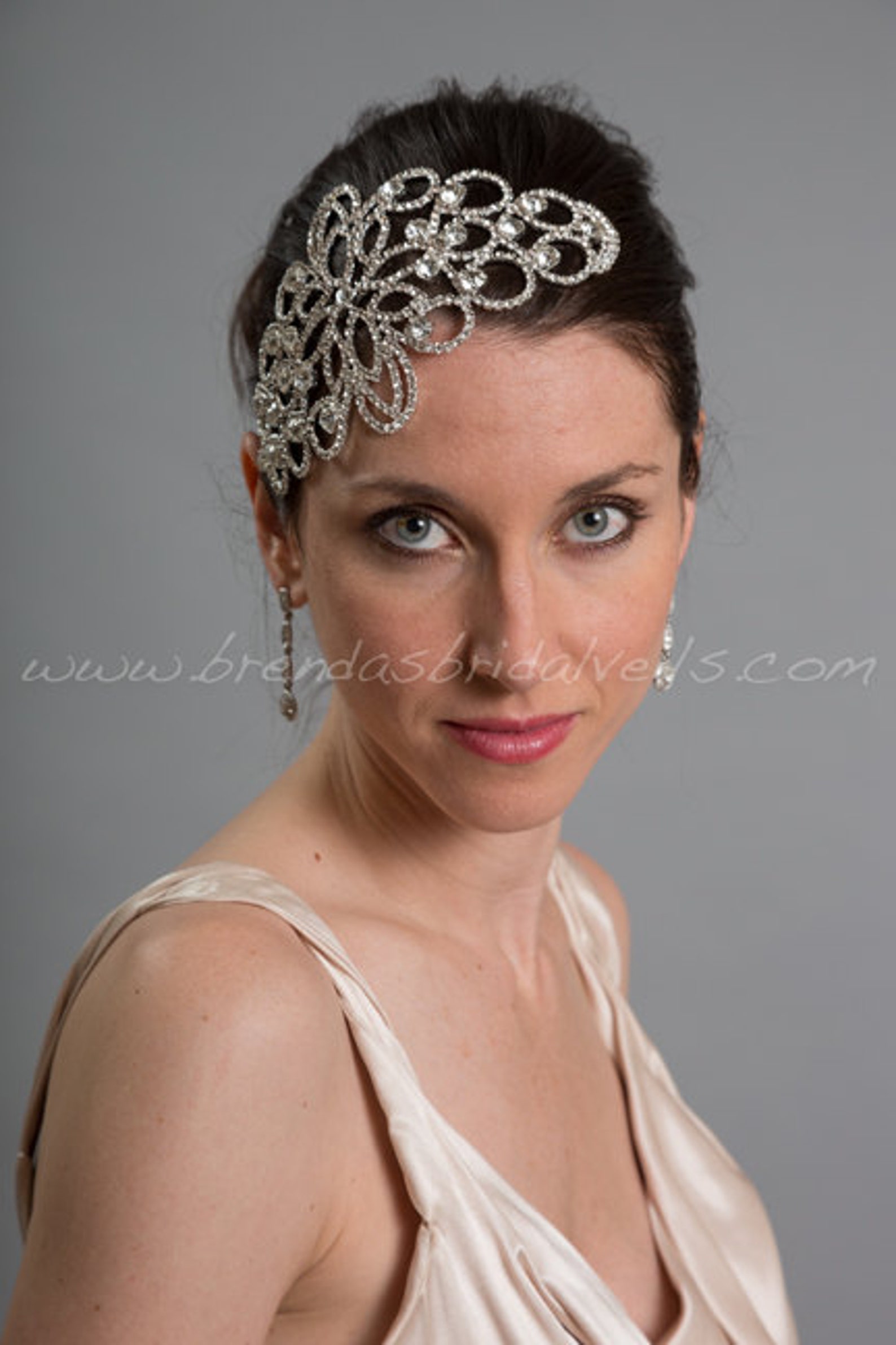 Rhinestone Bridal Hair Comb Crystal Hair Piece Wedding Head Etsy