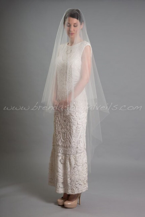 Drop Veil Wedding Veil Bridal Veil Single Layer Tulle Eden | Etsy