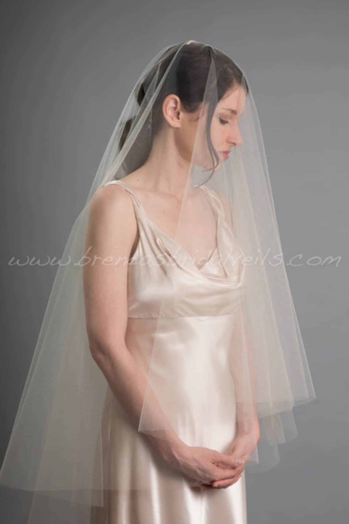 Bridal Drop Veil Wedding Veil Bridal Veil Double Layer - Etsy