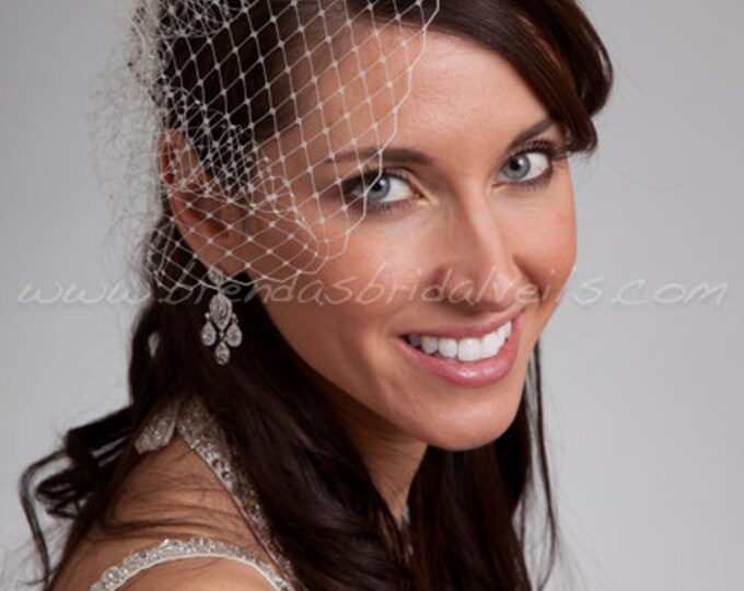 Bridal Birdcage Veil With Gold Crystal Hair Comb, Wedding Bird Cage ...