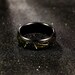 Personalized Tungsten Wedding Ring, Cosmic Galaxy Ring, Wedding Band ...
