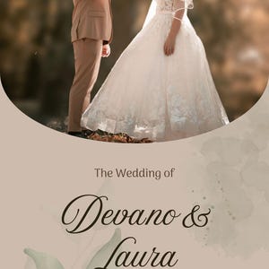 Brown Wedding Invitation - Etsy
