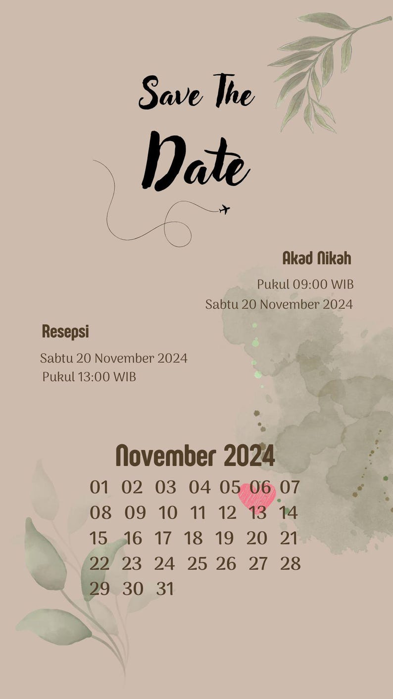 Brown Wedding Invitation - Etsy
