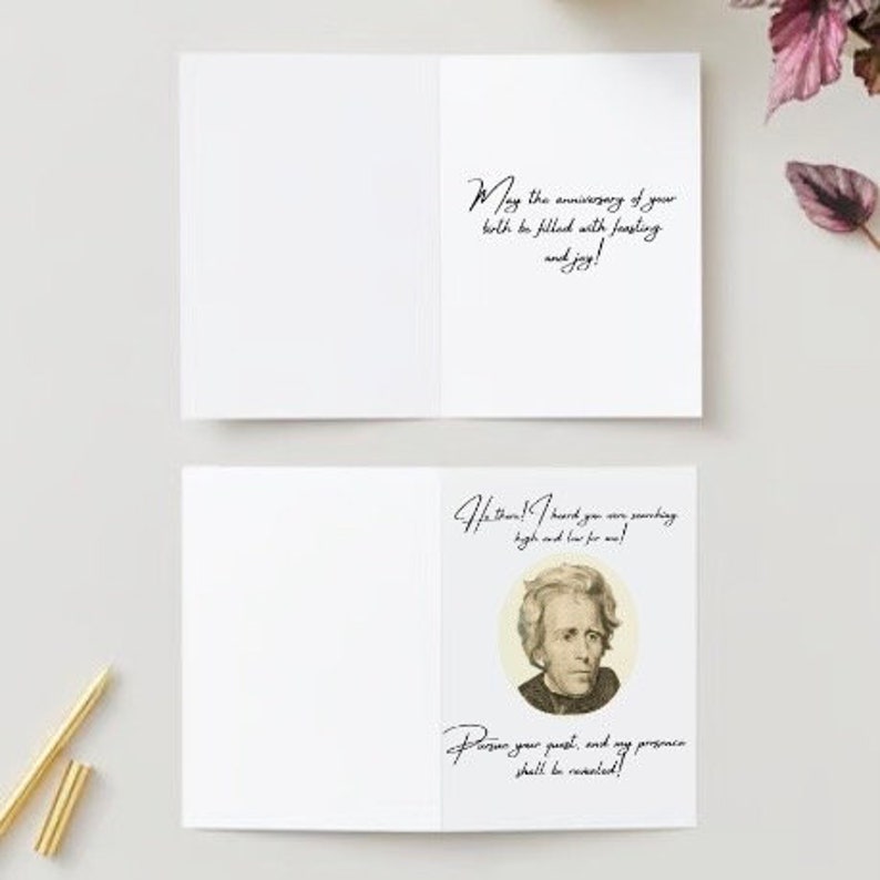 Printable Birthday Card Andrew Jackson Bill I Heard You Were Looking ...