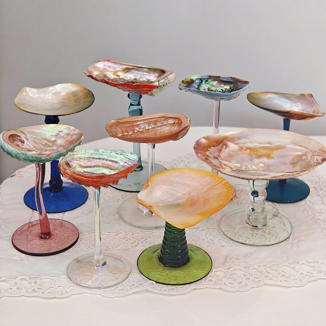 Customize Shell Wine Glasses, Wedding Shell Wine Glasses, Pink Girls ...