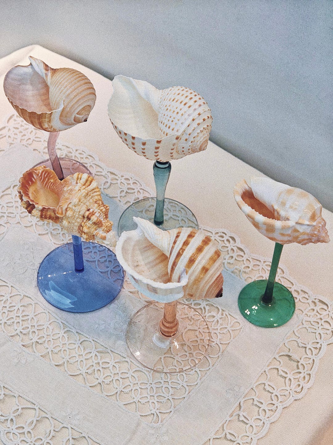 Customize Seashell Wine Glasses, Wedding Shell Wine Glasses, Bachelor ...