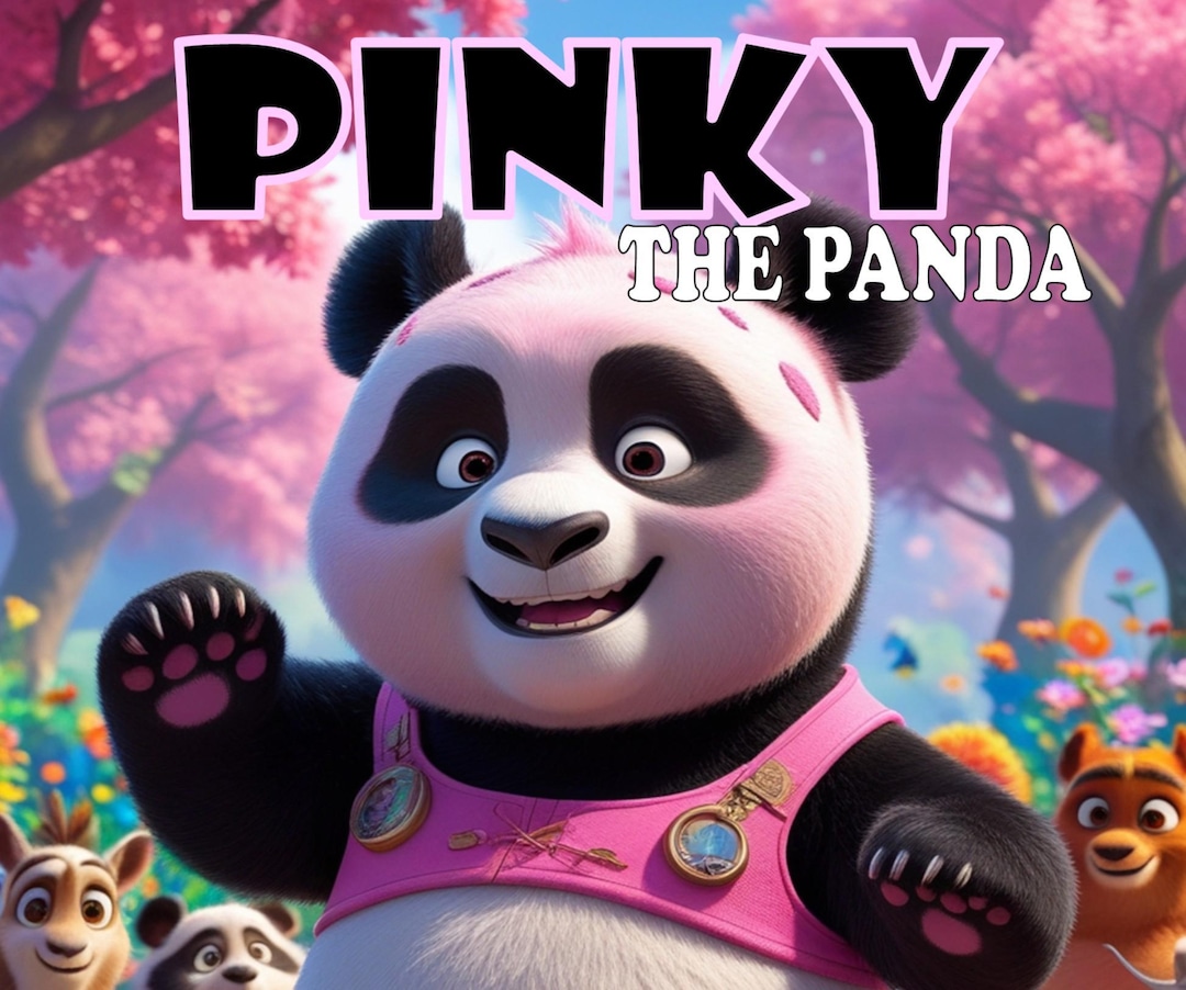 AI Animated and Narrated Storybook Digital Video Pinky the Panda - Etsy