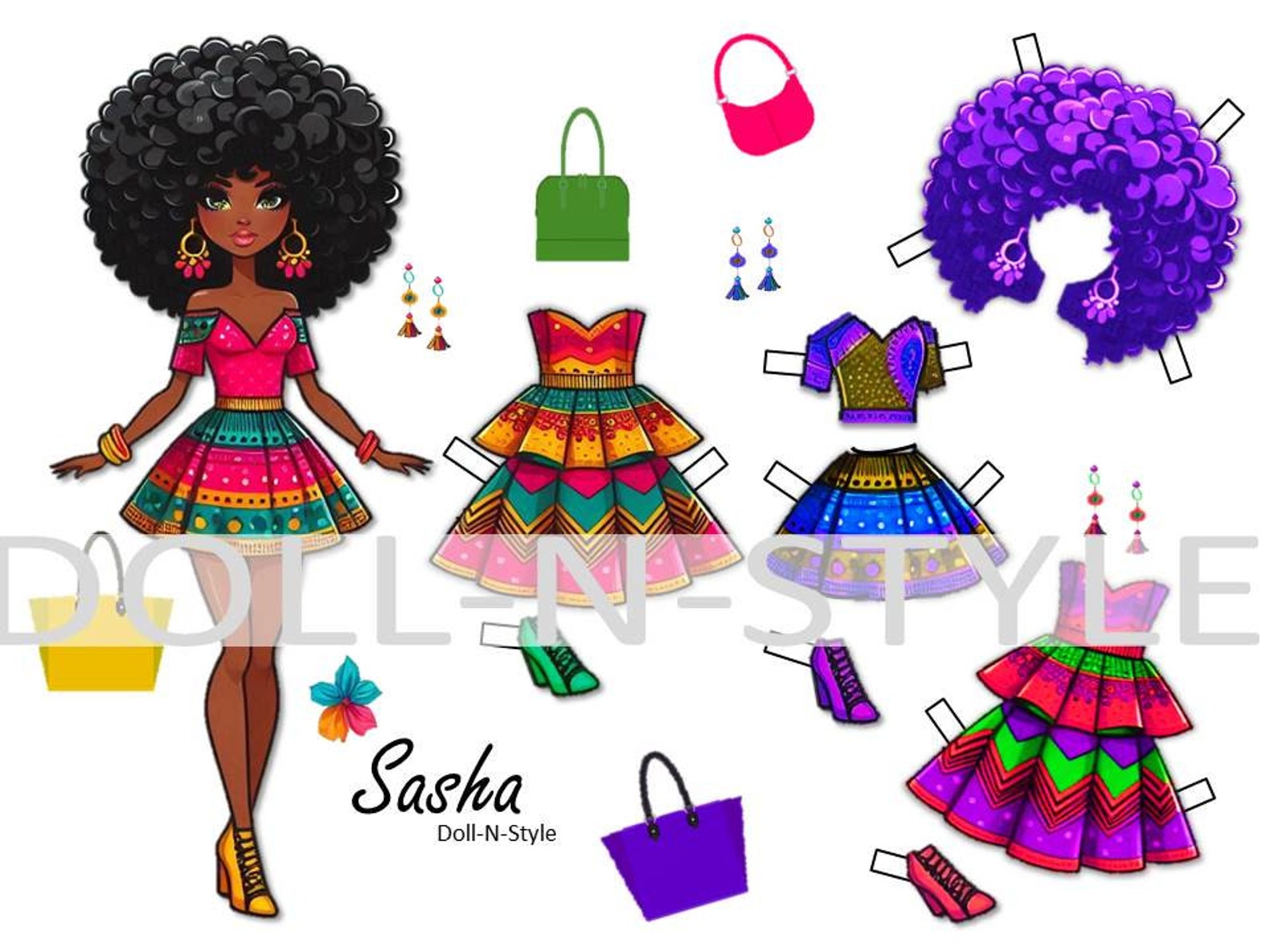 Printable Paper Dolls - Etsy