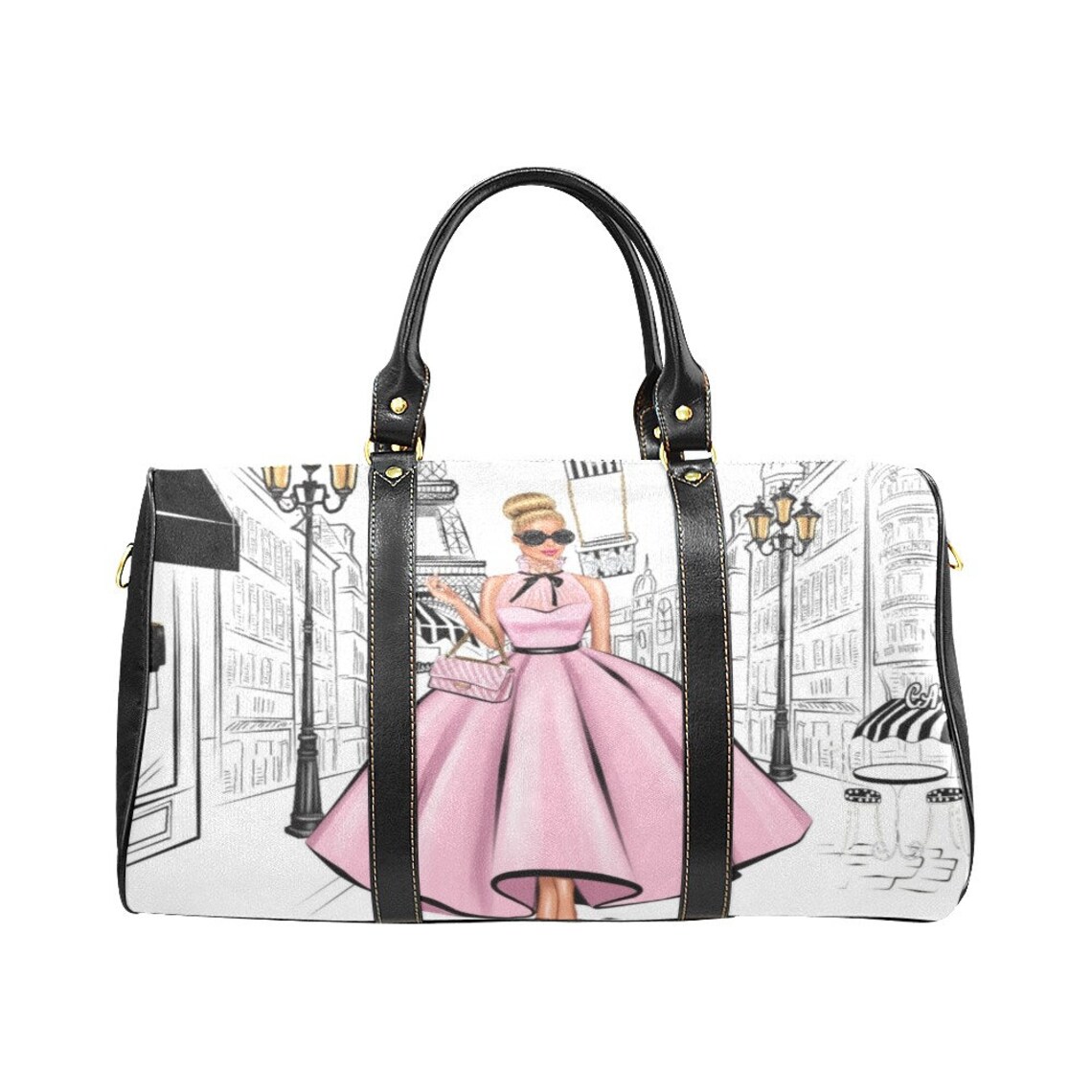Paris Travel Bag With Carrying Strap - Etsy