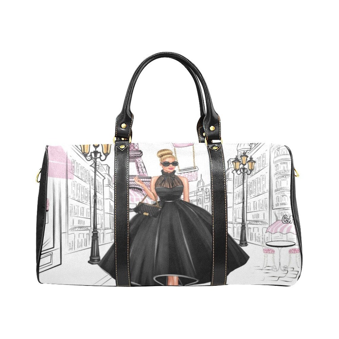 Paris Travel Bag With Carrying Strap - Etsy