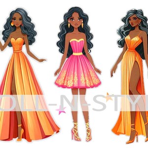 Printable Doll Stickers - Etsy