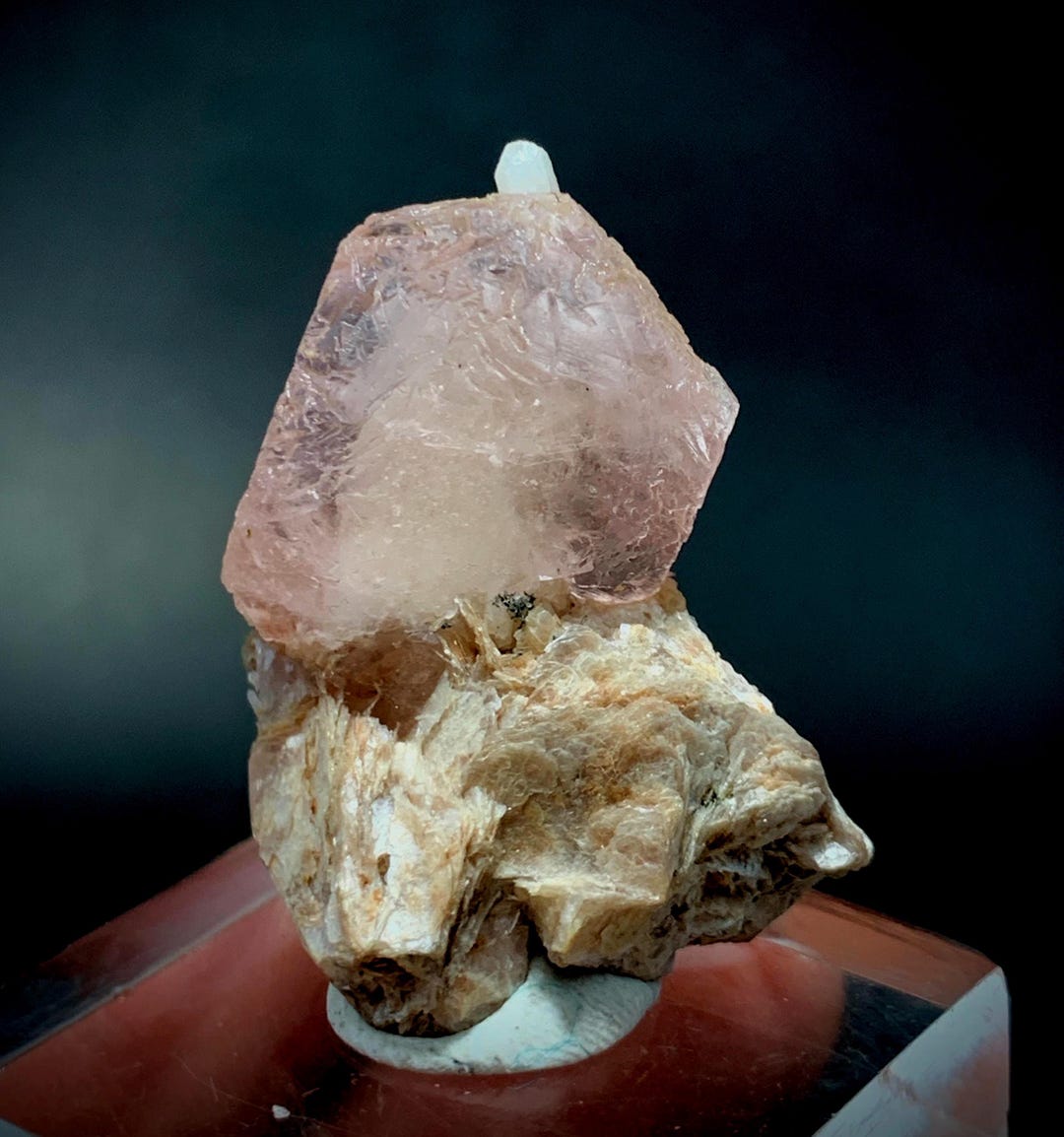 Natural Morganite Crystal on Matrix – Pink Beryl Gemstone From ...