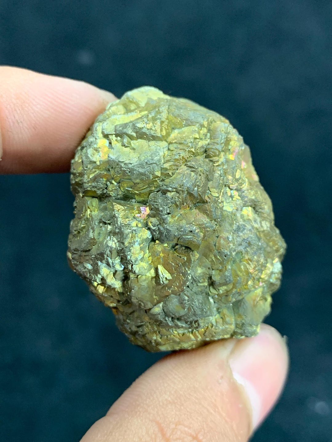 Natural Rainbow Color Pyrite, Pyrite Crystals, Raw Mineral, Pyrite ...