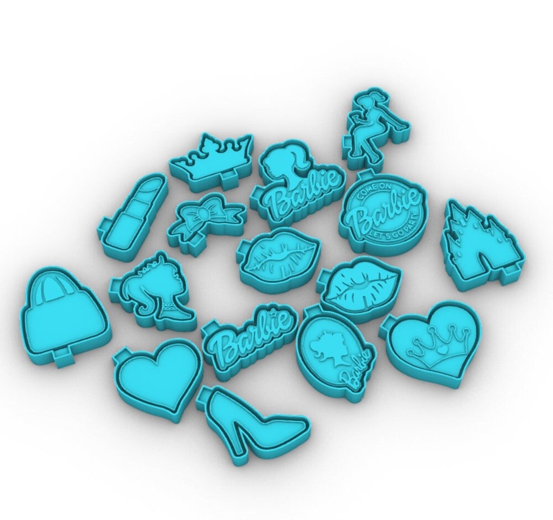 Barbie Pack of 15 Freshie Molds Stl, Freshie Mold, STL for Silicone ...