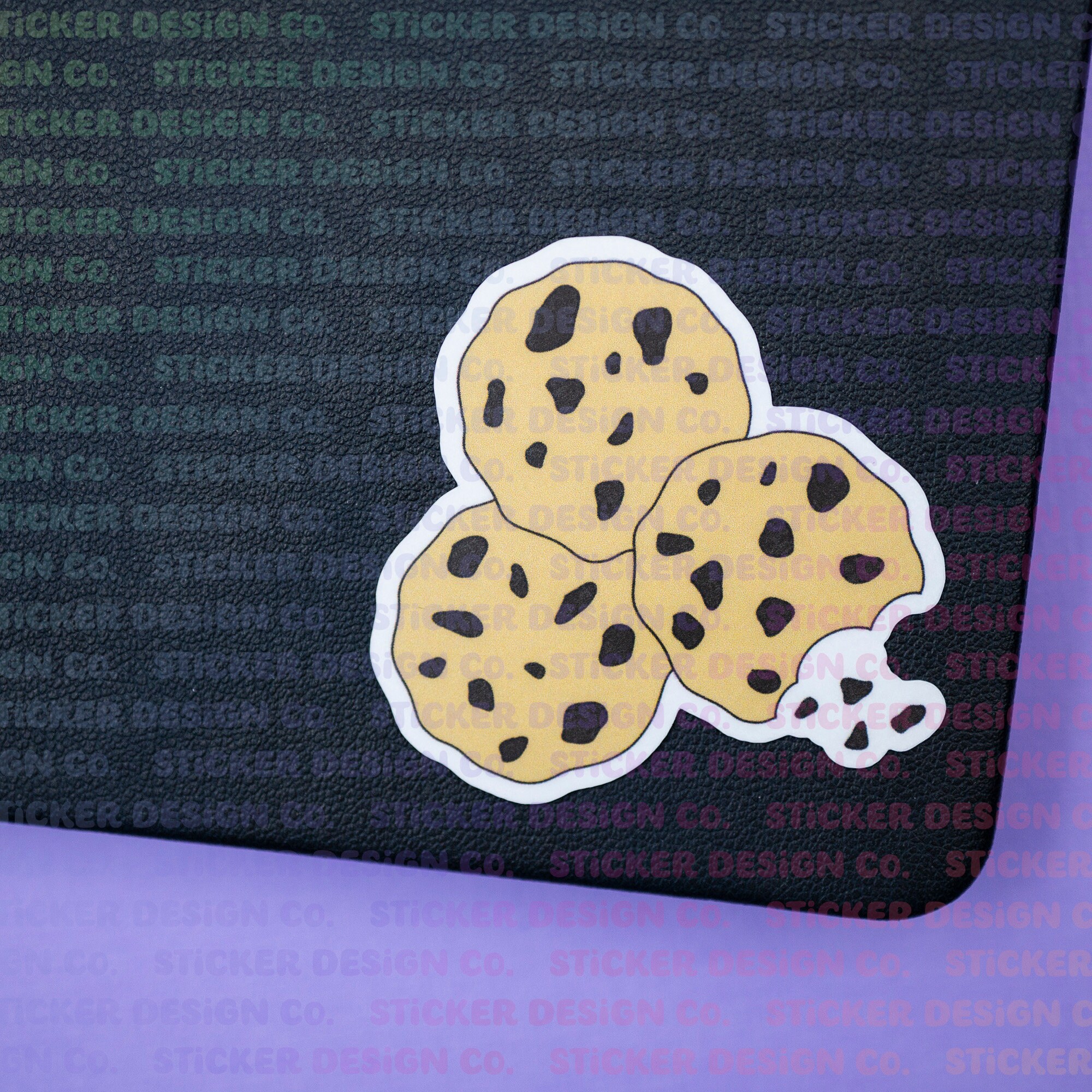 Choc Chip Cookie Sticker for Laptop, Water Bottle, Phone, Vinyl ...