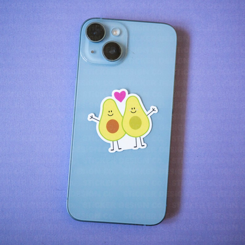 Avocado Couple Sticker for Laptop, Water Bottle, Phone, Vinyl Stickers ...