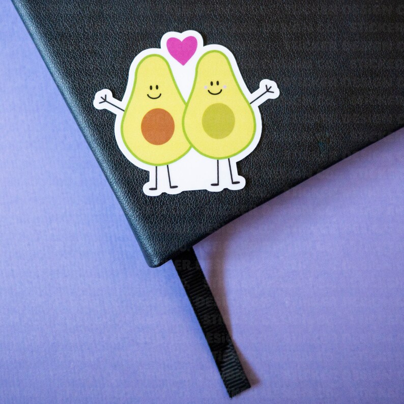 Avocado Couple Sticker for Laptop, Water Bottle, Phone, Vinyl Stickers ...