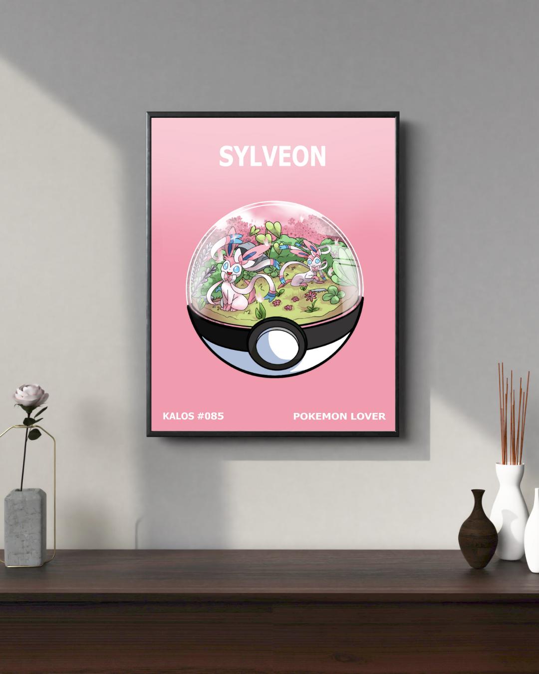 Sylveon Poster Pokemon Print Downloadable Decoration Wall Art Digital ...
