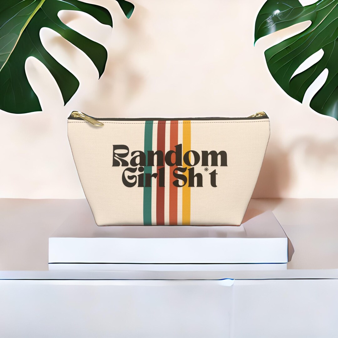Random Girl Sh*t Accessory Pouch, Retro Cosmetic Bag - Etsy