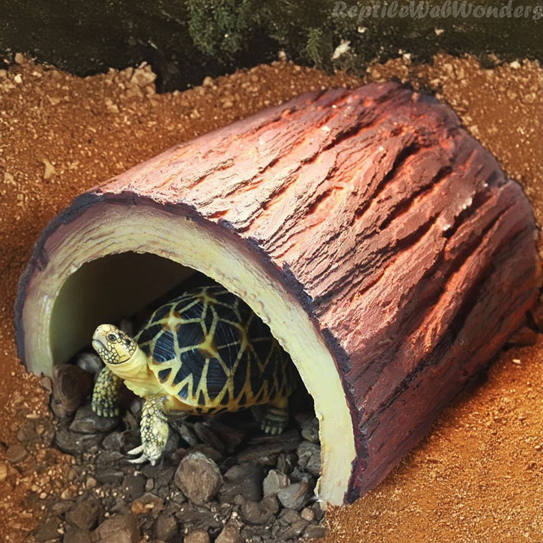 Turtle Reptile Hide Cave, Perfect for Tortoises, Lizards, Frogs, Snakes ...