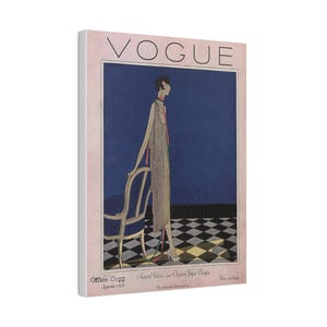 Vogue Vintage Canvas, Wall Art, Home Decor, Gifts for Her, Vintage Art ...