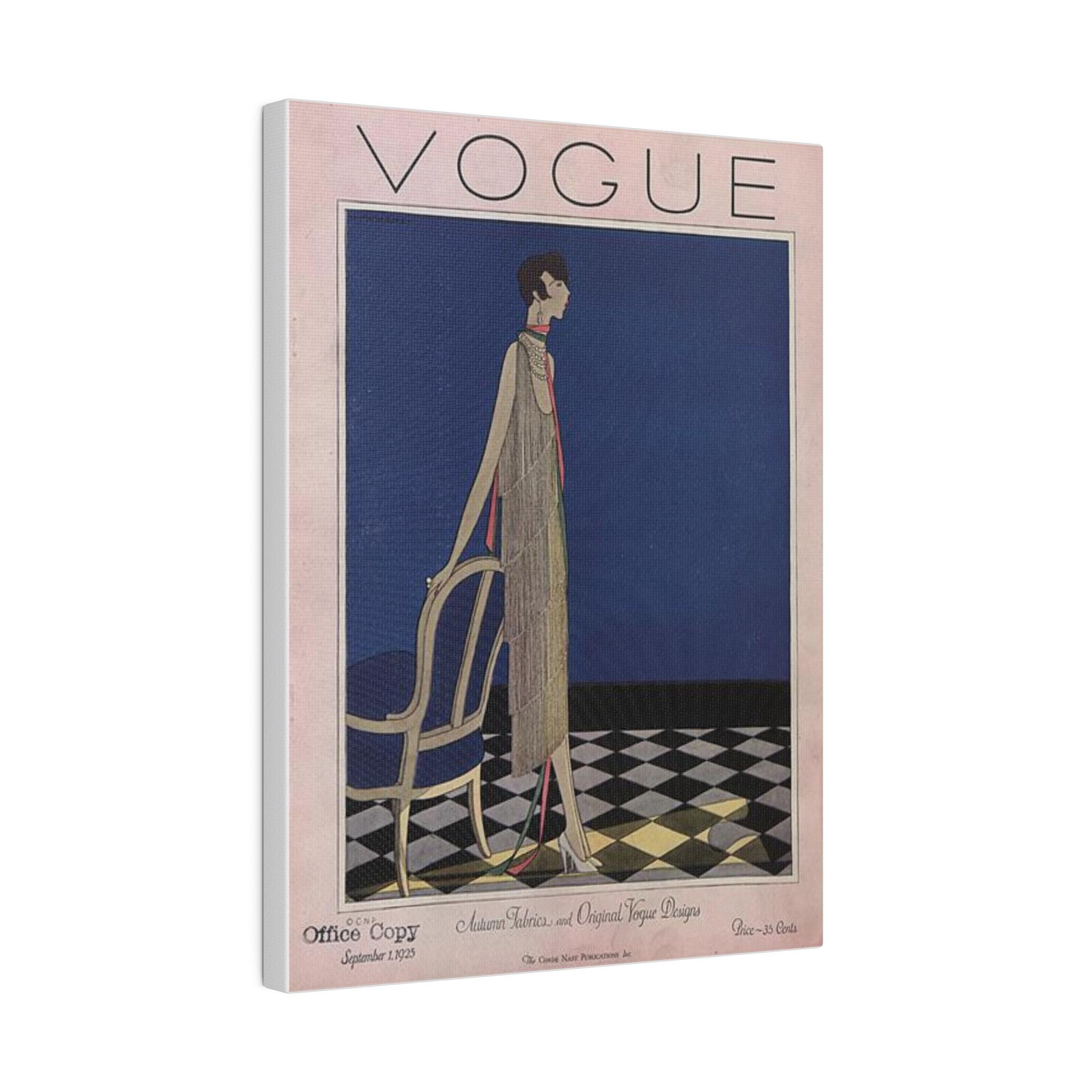 Vogue Vintage Canvas, Wall Art, Home Decor, Gifts for Her, Vintage Art ...