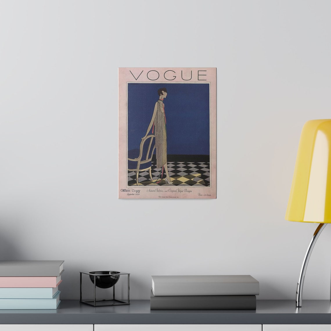 Vogue Vintage Canvas, Wall Art, Home Decor, Gifts for Her, Vintage Art ...