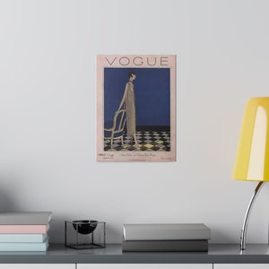 Vogue Vintage Canvas, Wall Art, Home Decor, Gifts for Her, Vintage Art ...