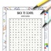 Back to School Word Search Puzzle, Back to School Printable Game, First ...