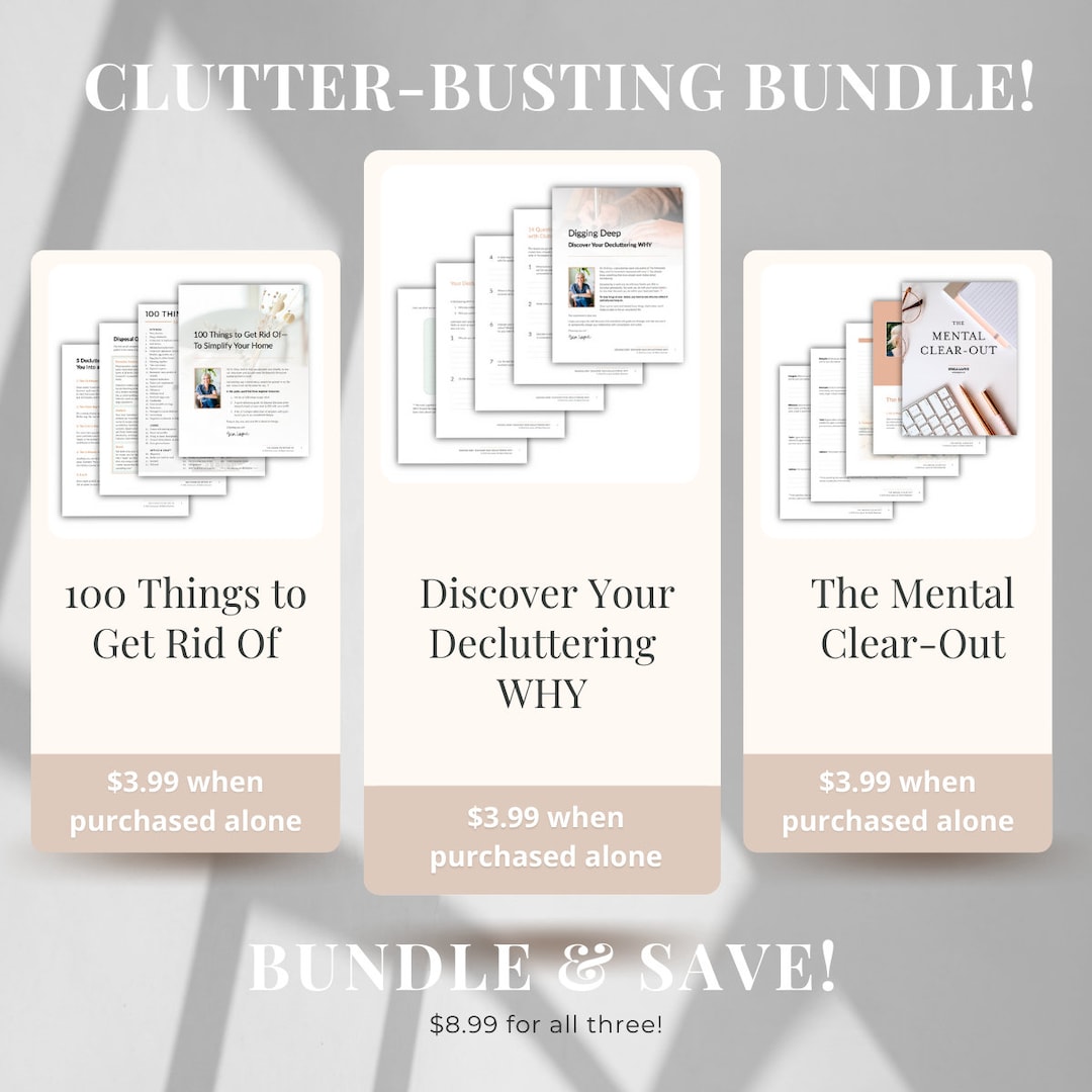 Clutter-busting Bundle - Etsy