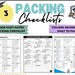 College Essentials Packing Checklists Dorm Room Packing Lists - Etsy