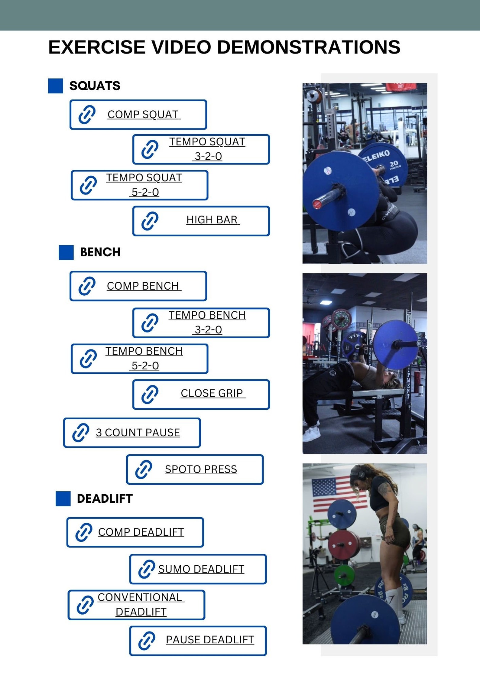 15-week Powerlifting Program - Etsy