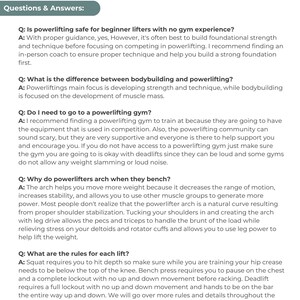 15-week Powerlifting Program - Etsy