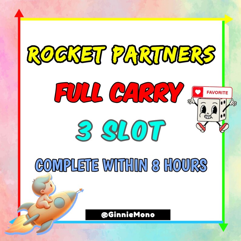 3 Slot Mono Go Rocket Partners Partners Event Full Carry - Etsy