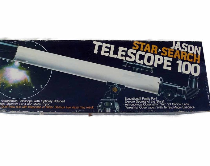 Vintage 1980s Jason Star Search Telescope 100 Model #303 Diamond-z 50mm ...
